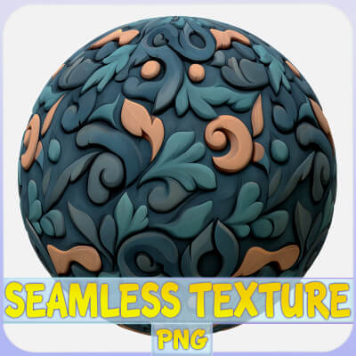 Stylized Ornaments Seamless Texture by zames1992d
