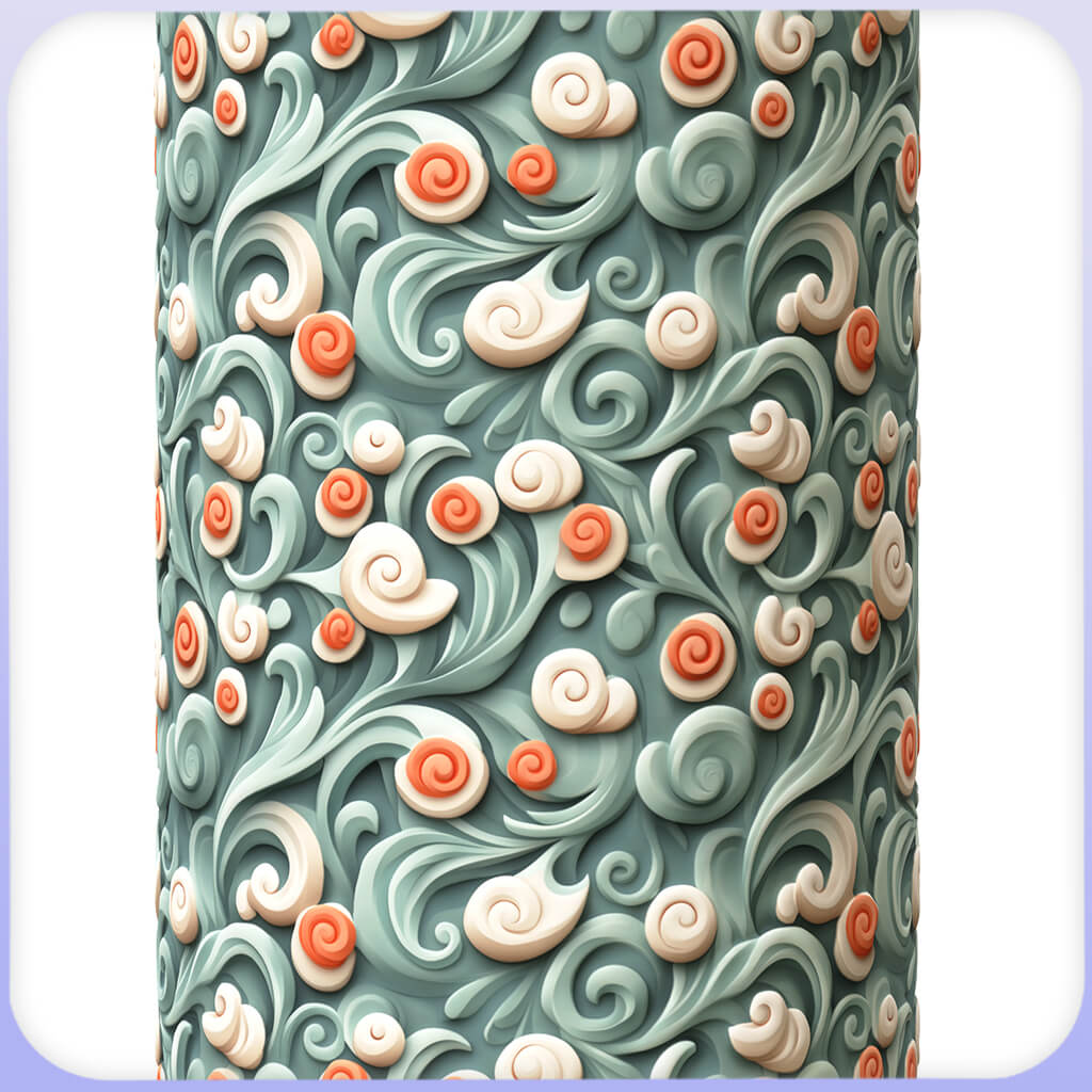 Stylized Ornaments Seamless Texture by zames1992d