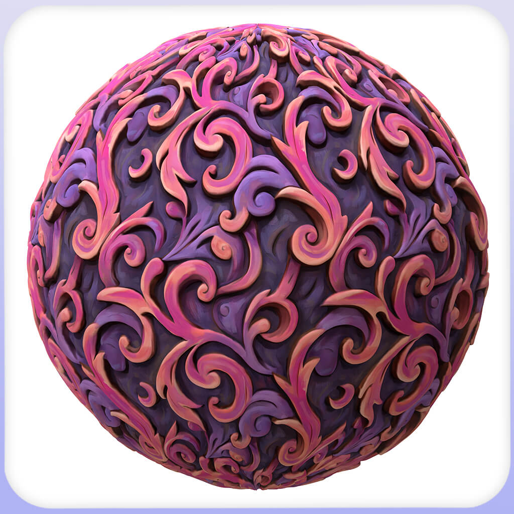 Stylized Ornaments Seamless Texture by zames1992d