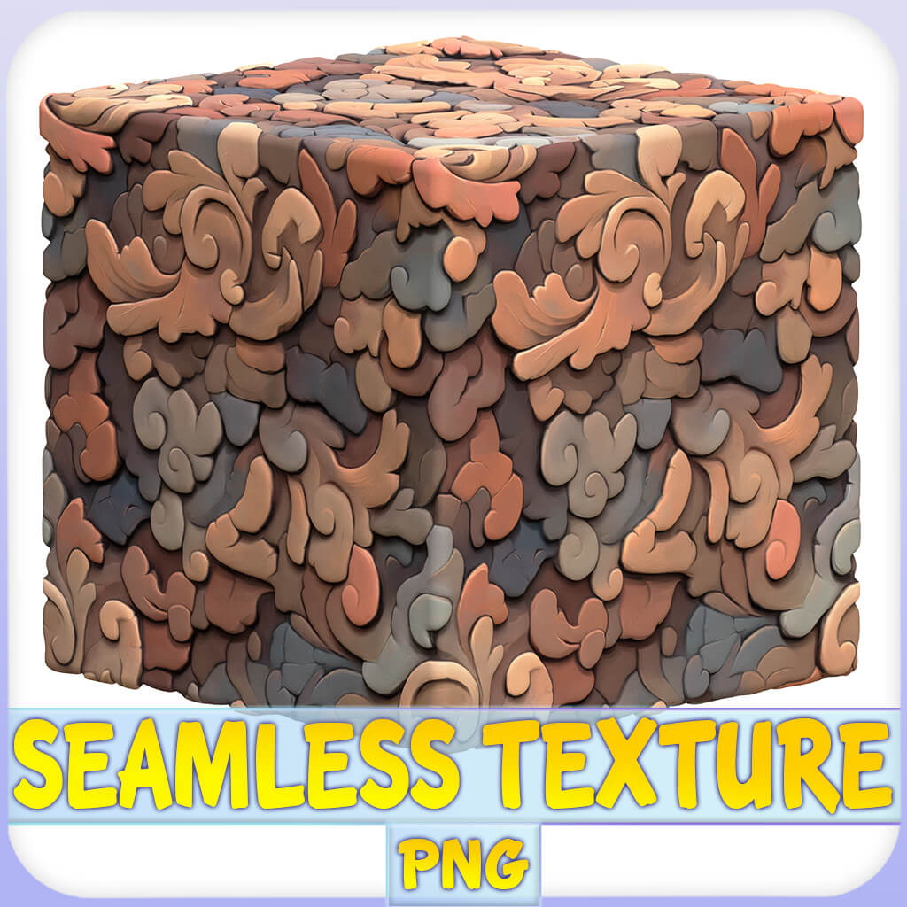 Stylized Ornaments Seamless Texture by zames1992d