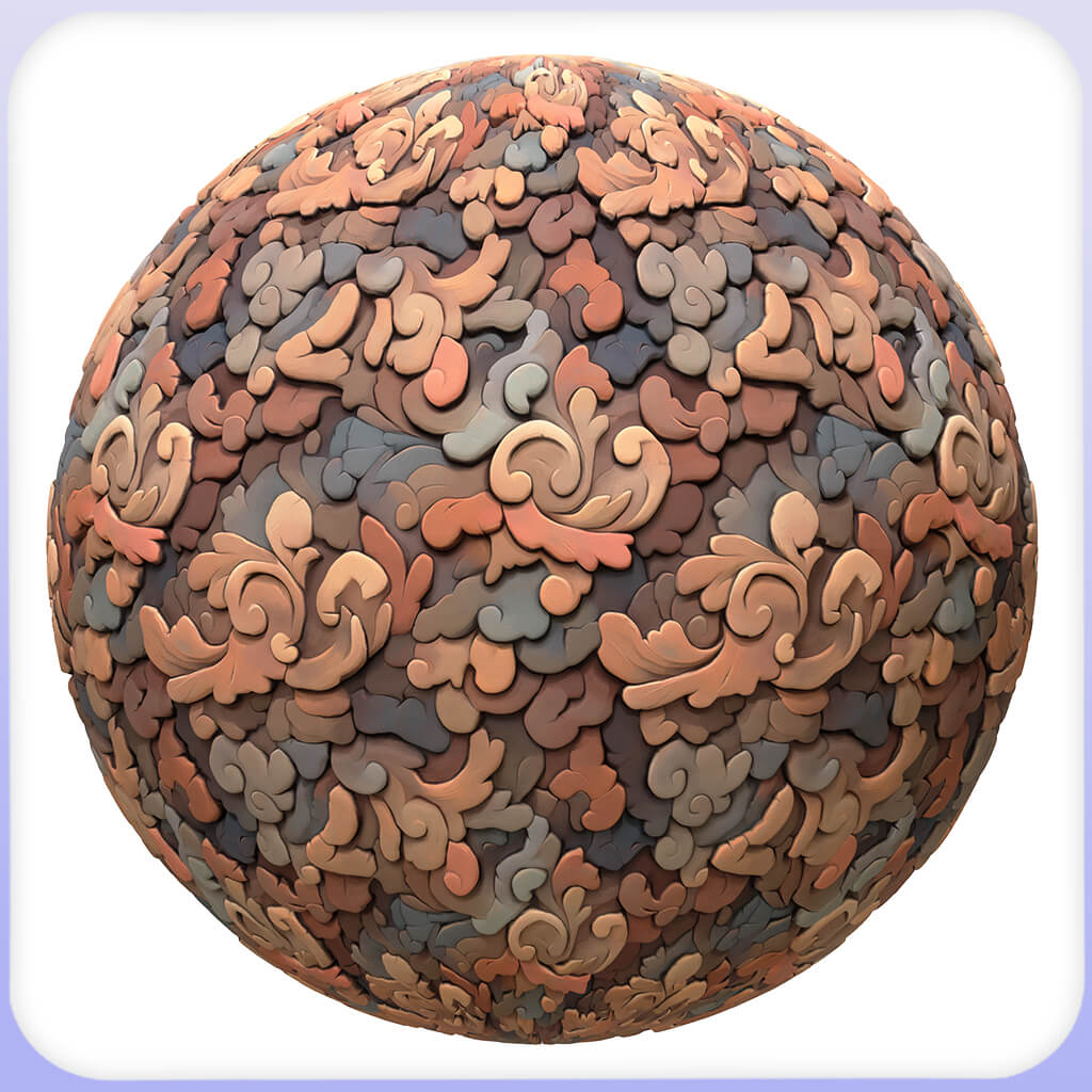 Stylized Ornaments Seamless Texture by zames1992d