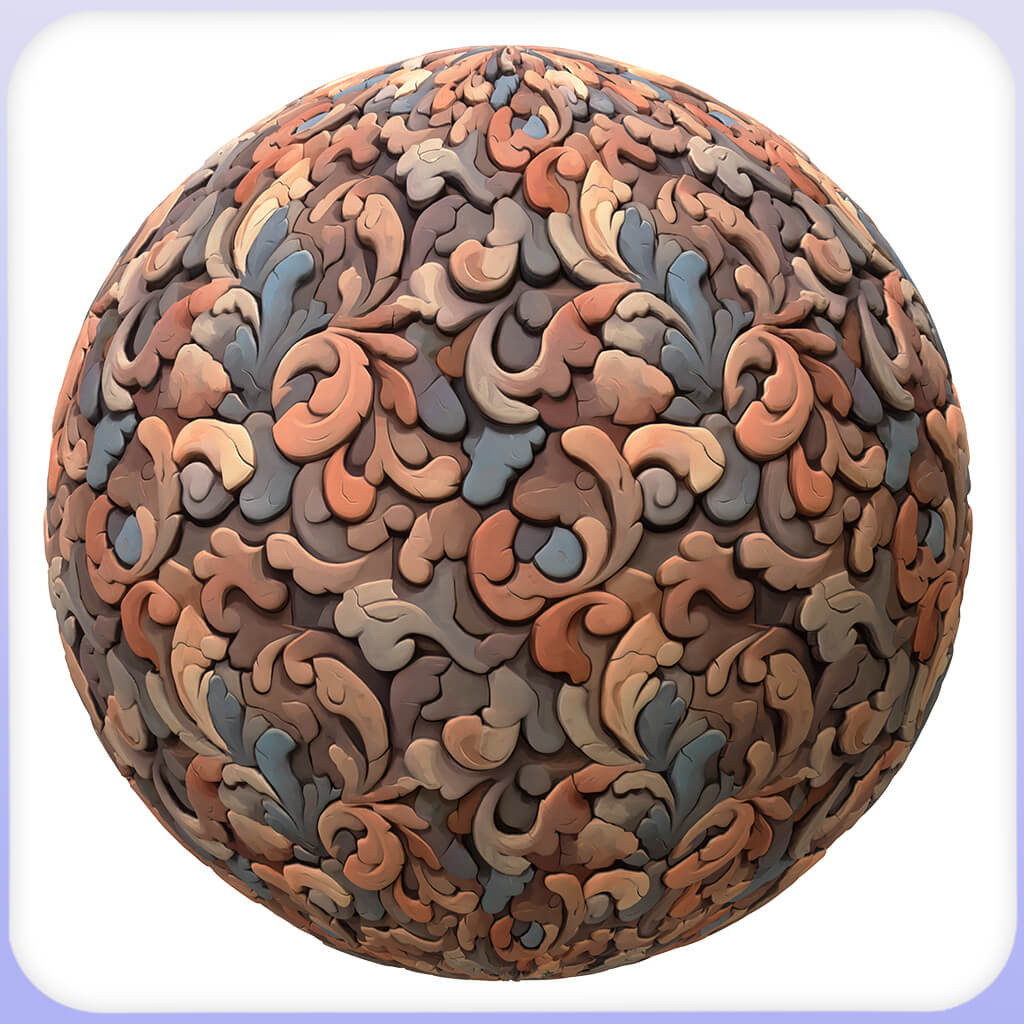 Stylized Ornaments Seamless Texture by zames1992d