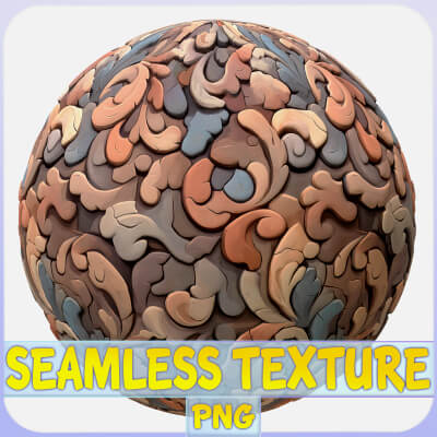 Stylized Ornaments Seamless Texture by zames1992d