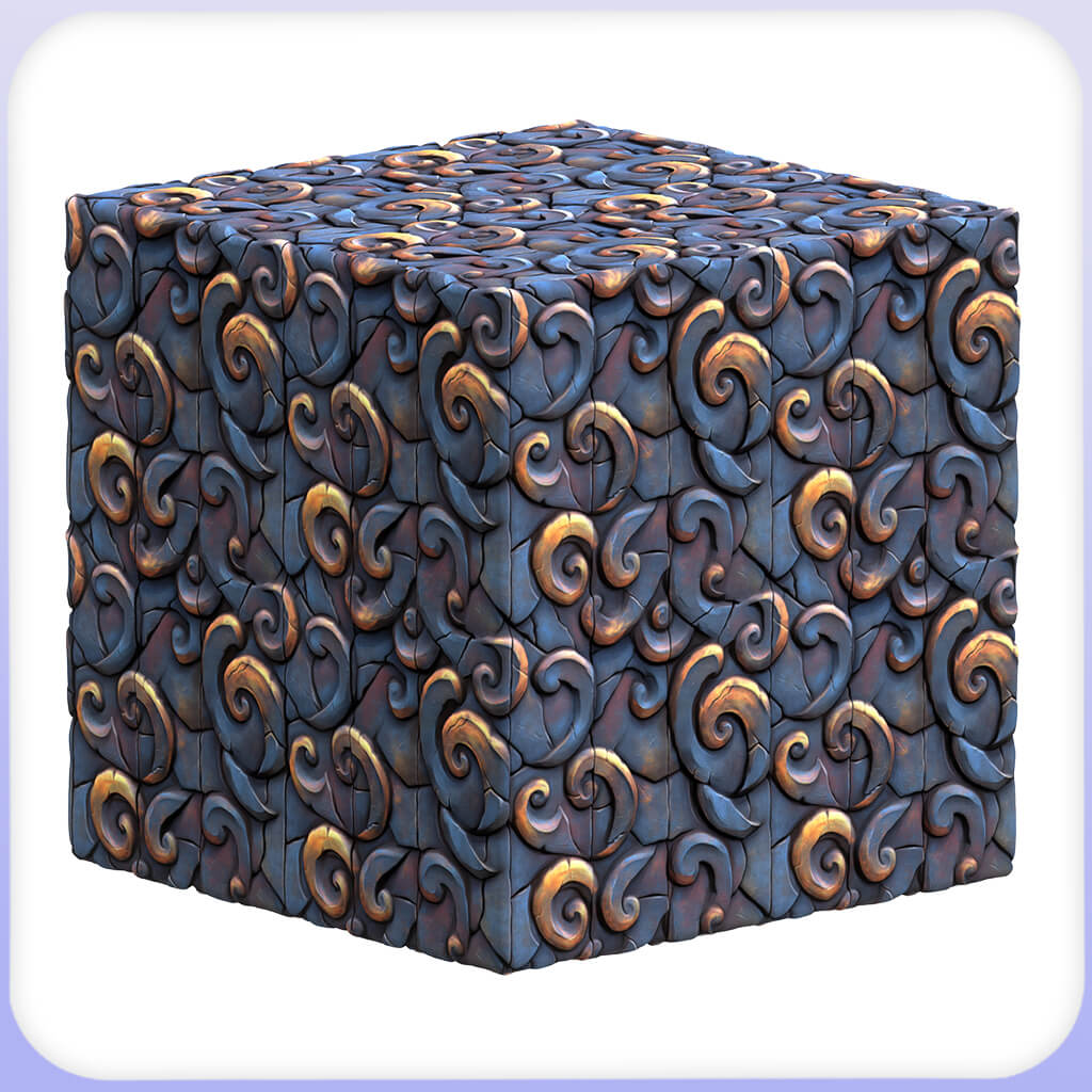 Stylized Ornaments Seamless Texture by zames1992d