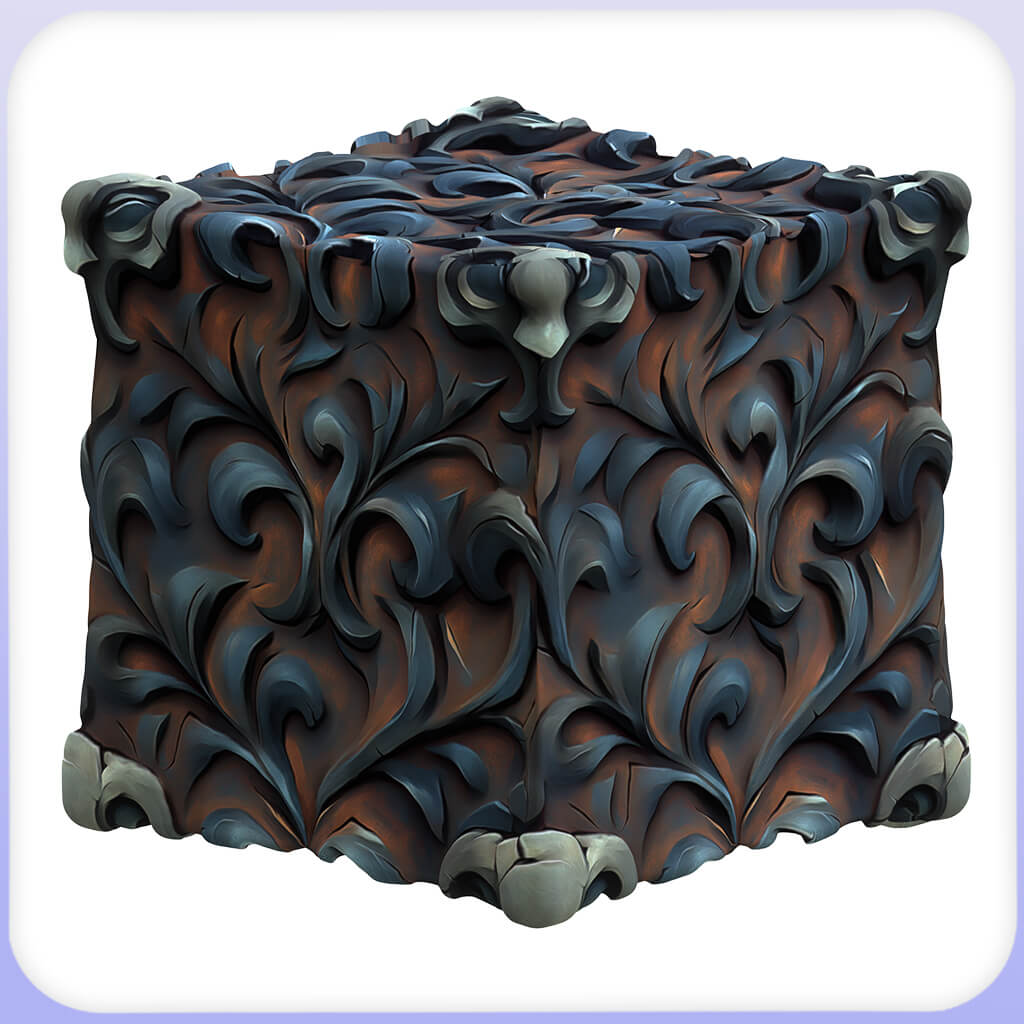 Stylized Ornaments Seamless Texture by zames1992d