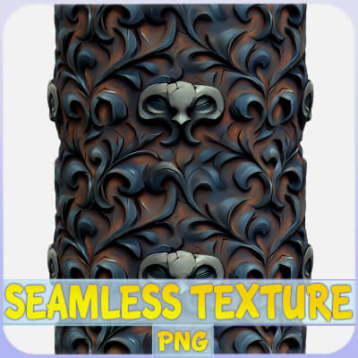Stylized Ornaments Seamless Texture by zames1992d