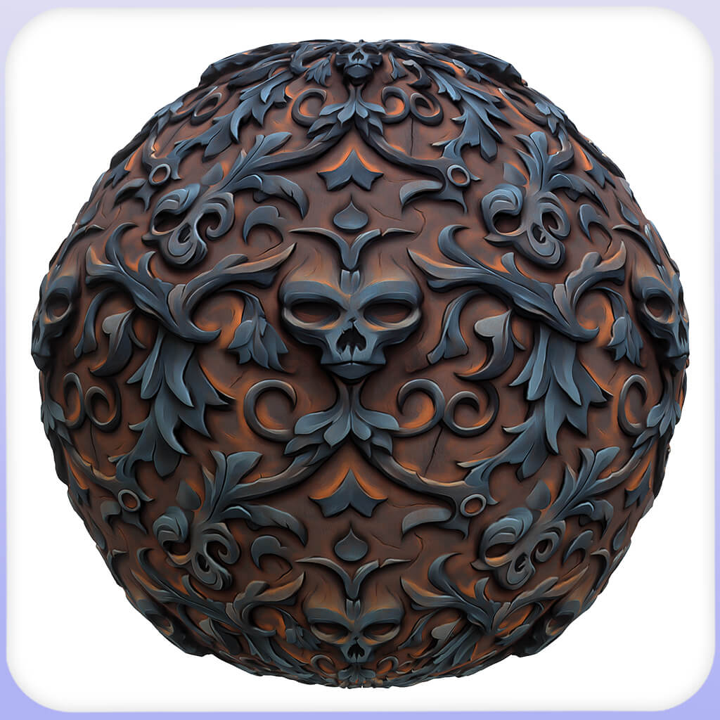 Stylized Ornaments Seamless Texture by zames1992d
