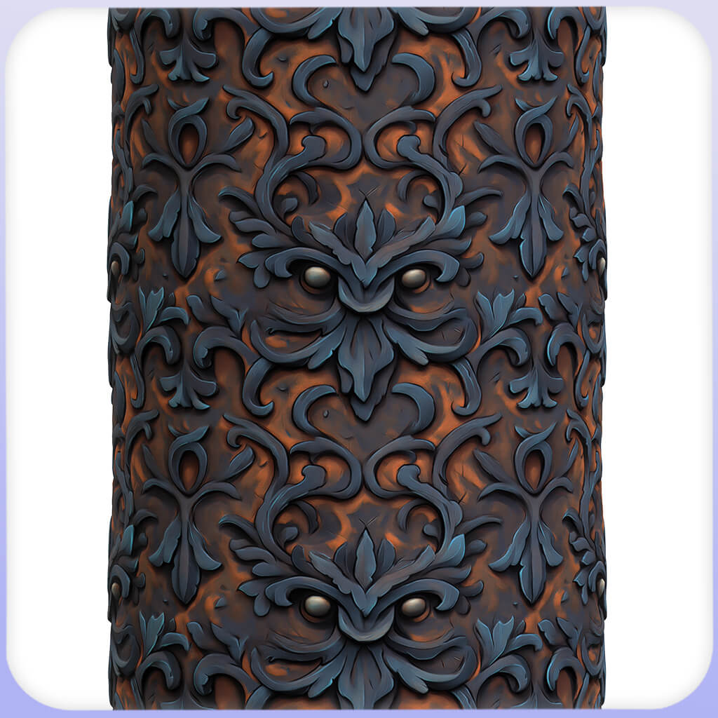 Stylized Ornaments Seamless Texture by zames1992d