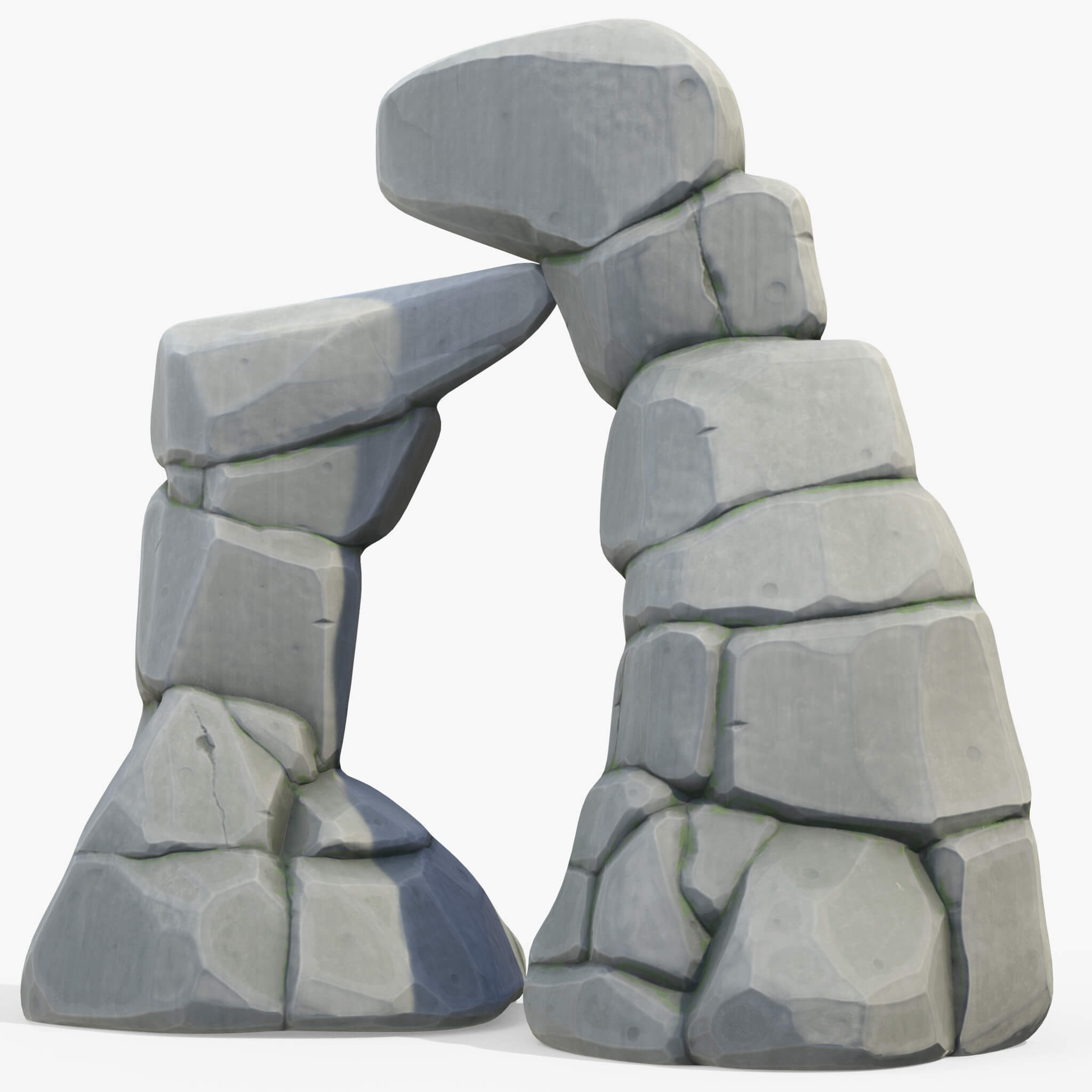 Stylized Rock Cliff Stone Gate - 3D Model by zames1992d