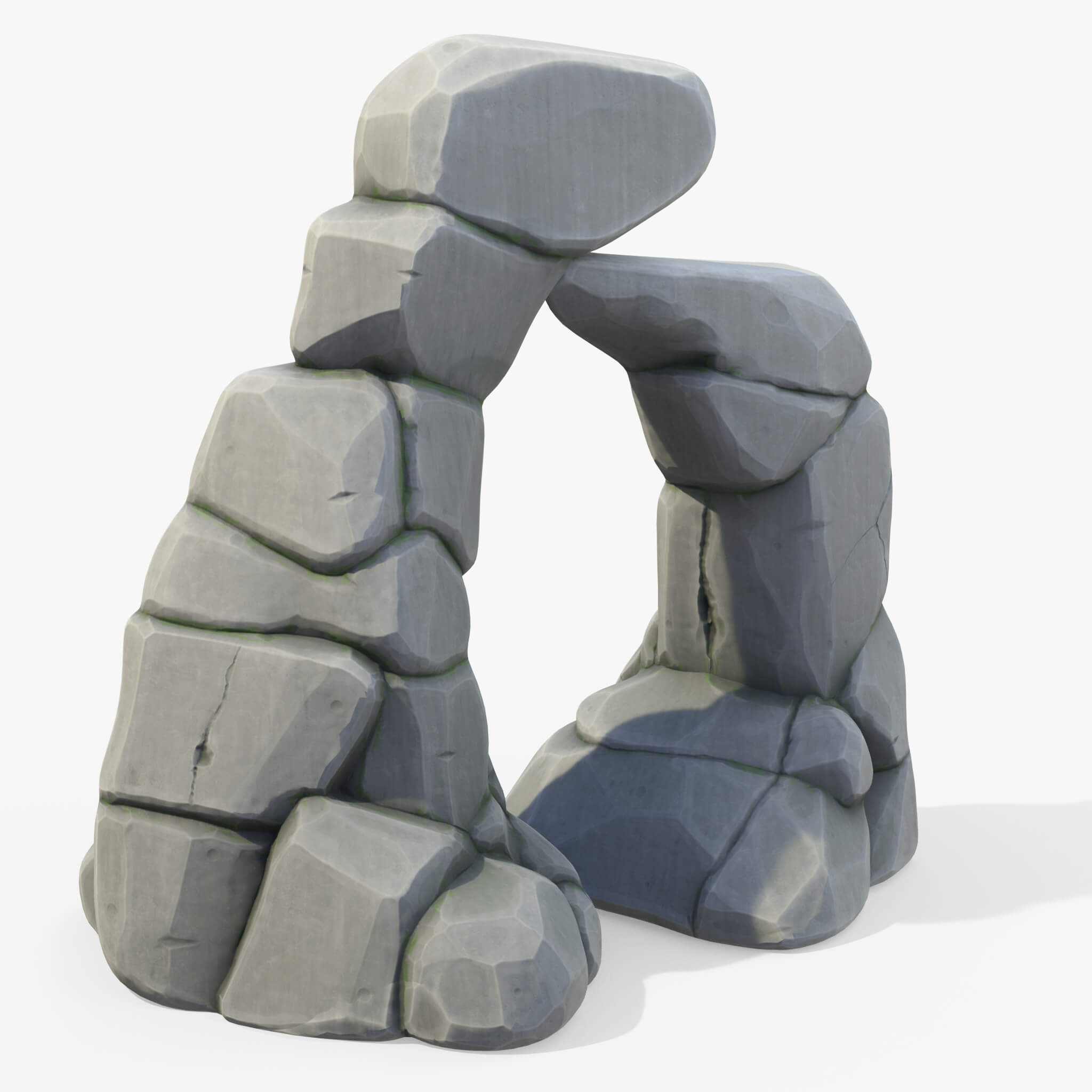 Stylized Rock Cliff Stone Gate - 3D Model by zames1992d