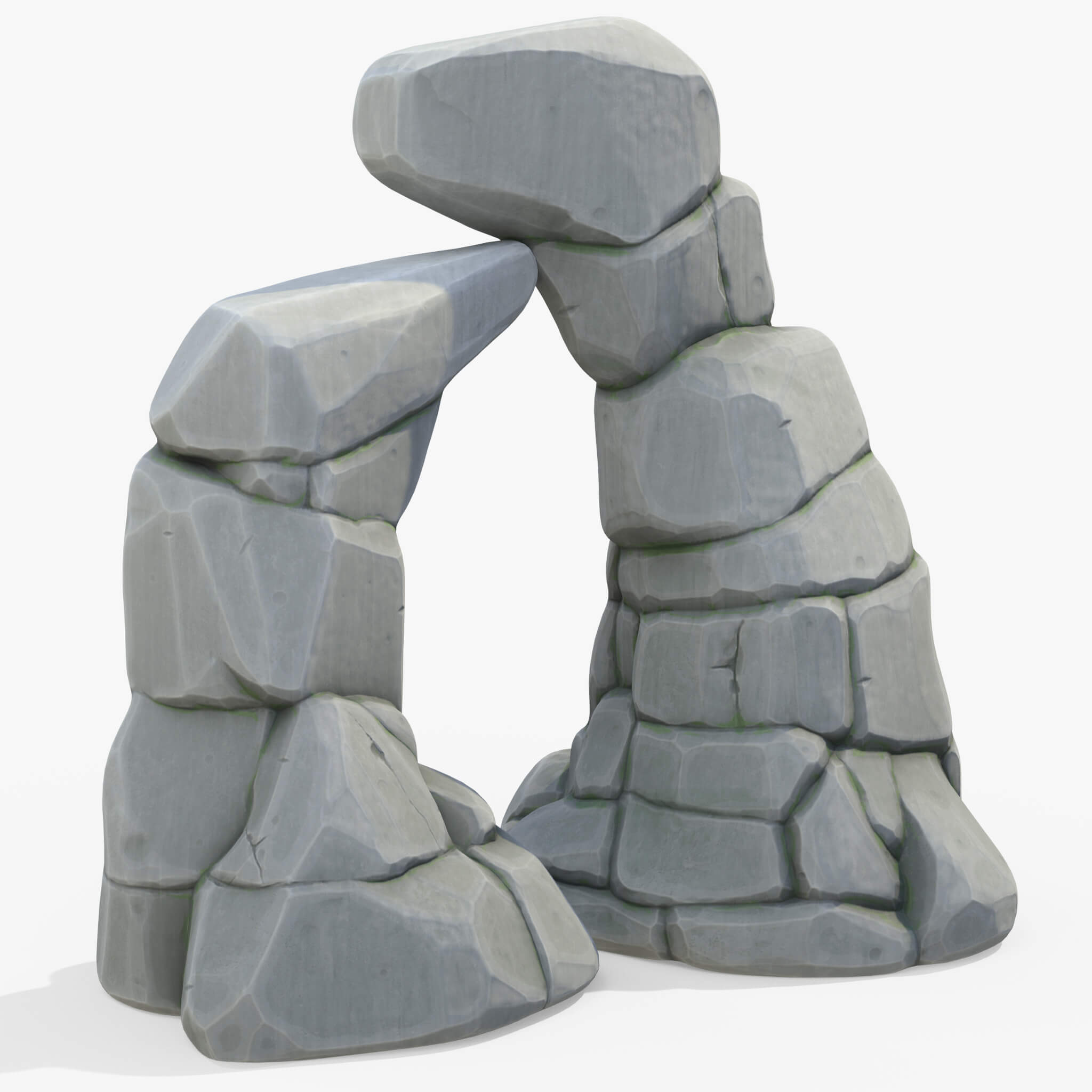 Stylized Rock Cliff Stone Gate - 3D Model by zames1992d