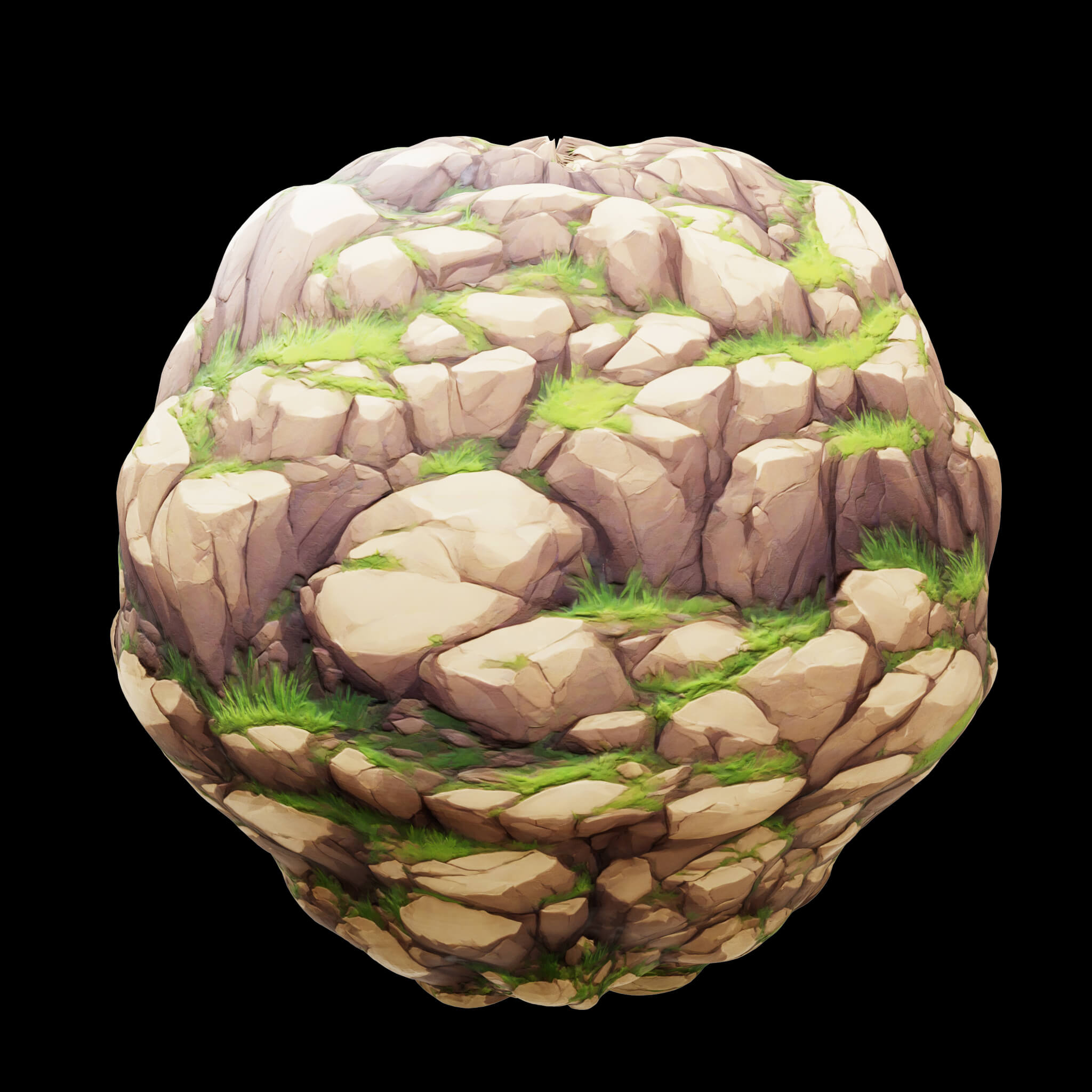 Stylized Rock Seamless Texture by zames1992d