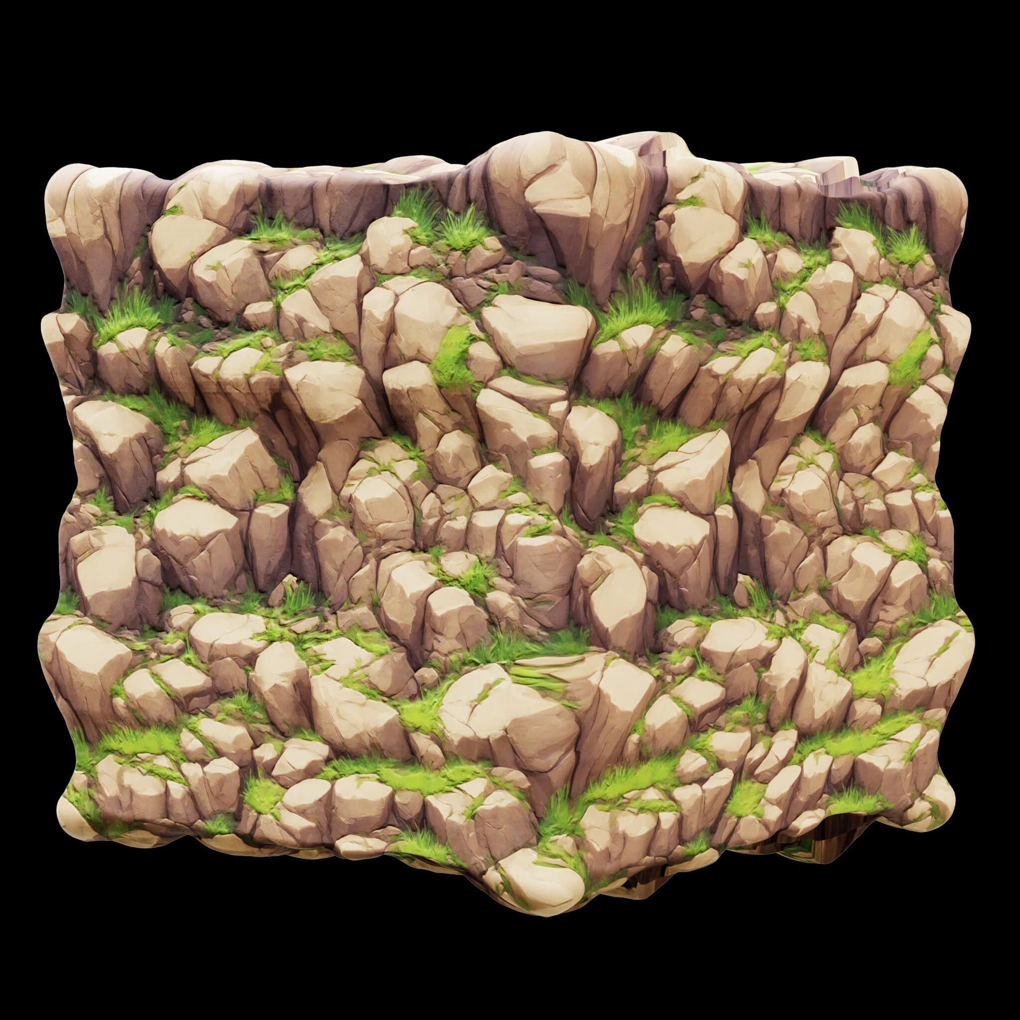 Stylized Rock Seamless Texture by zames1992d