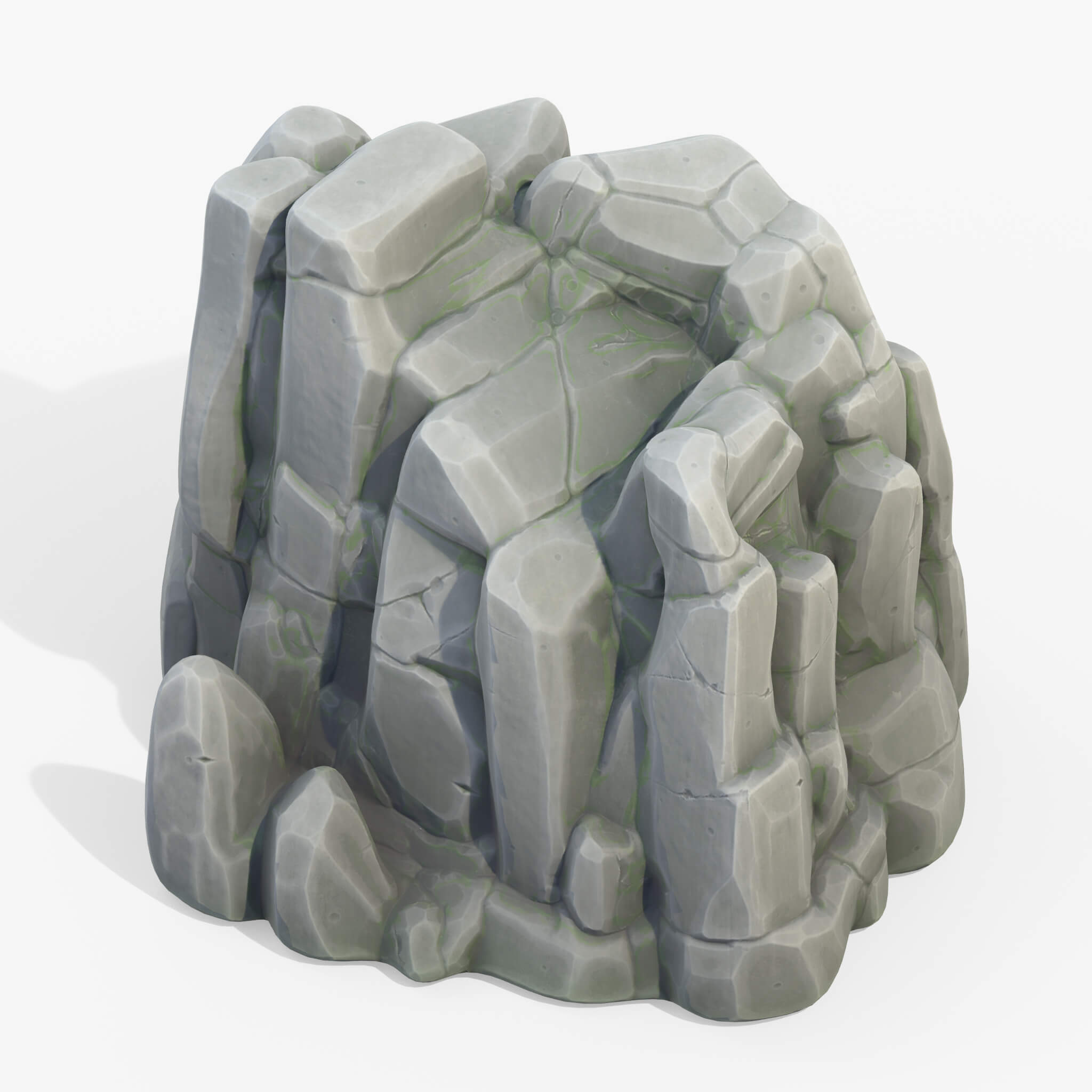 Stylized Rock Stone Cliff - 3D Model by zames1992d