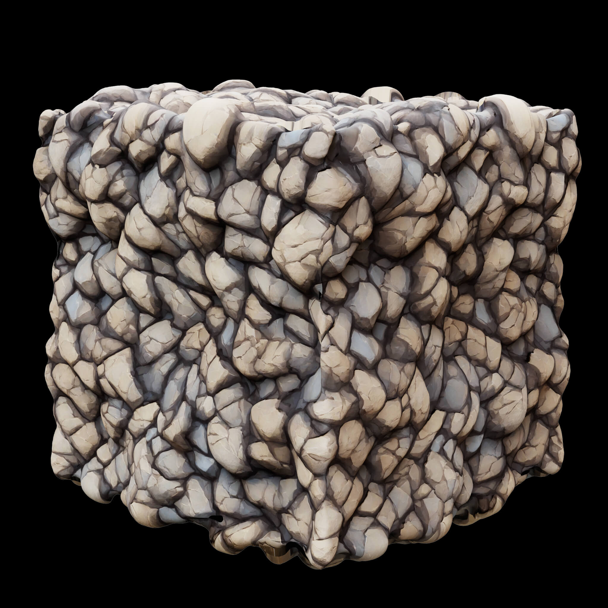 Stylized Rock V1 Seamless Texture by zames1992d