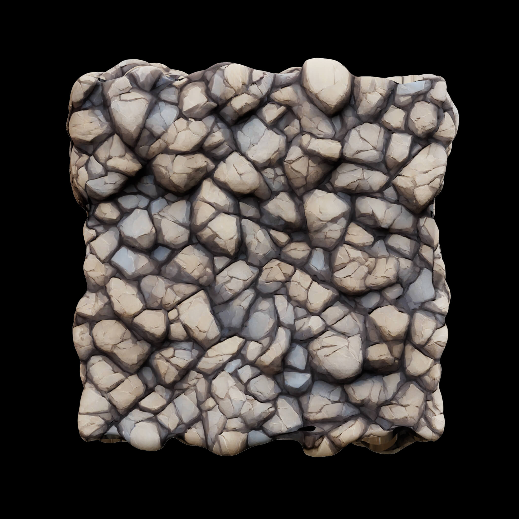 Stylized Rock V1 Seamless Texture by zames1992d