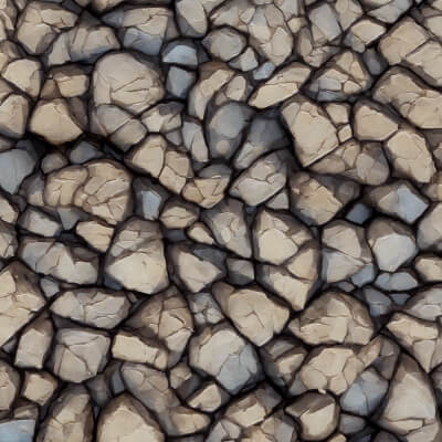 Stylized Rock V1 Seamless Texture by zames1992d