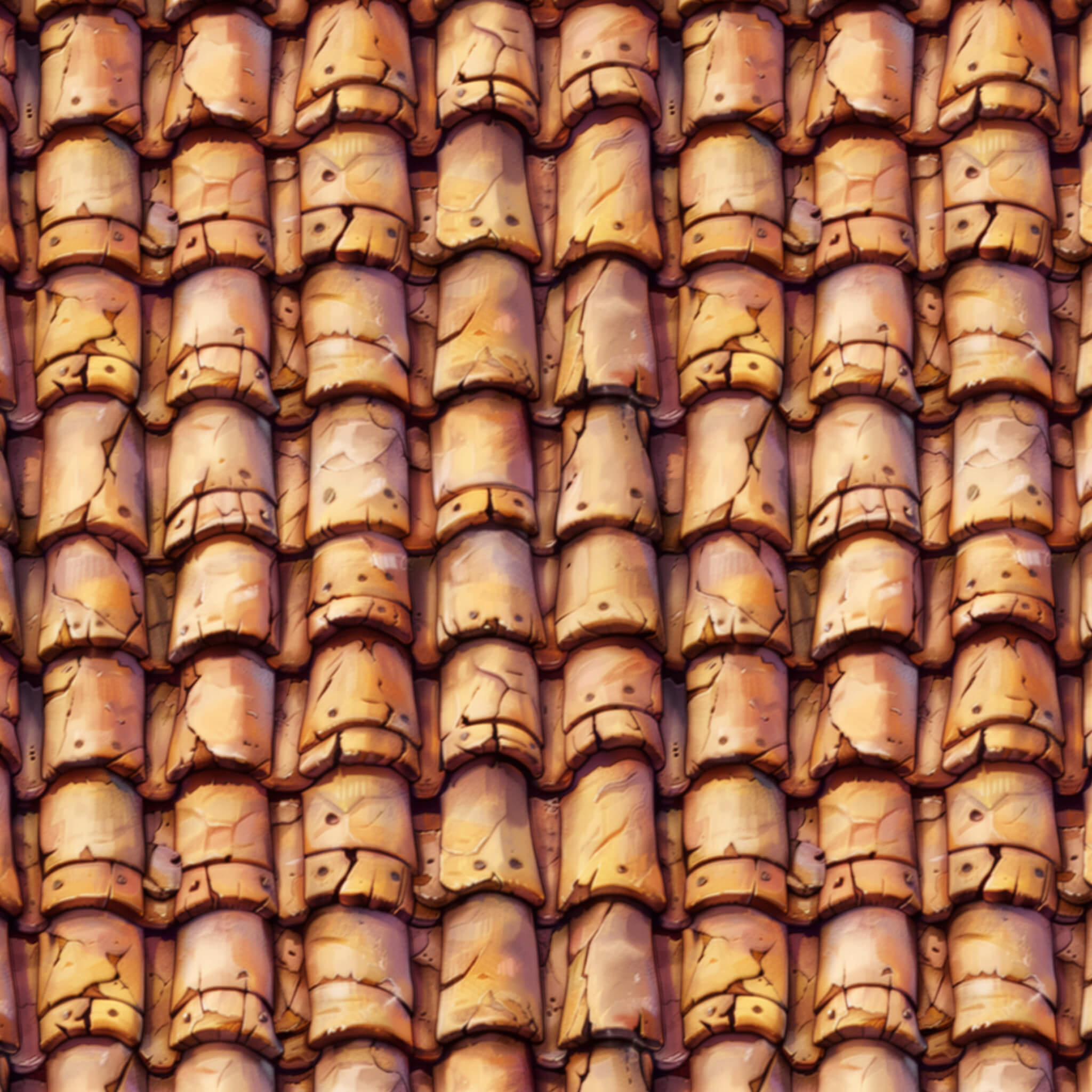 Stylized Roof Seamless Texture by zames1992d