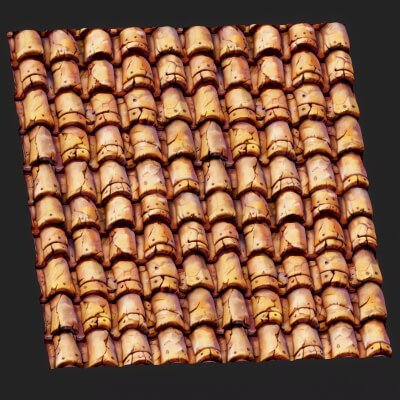 Stylized Roof Seamless Texture by zames1992d