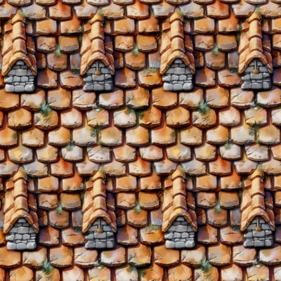 Stylized Roof Seamless Texture by zames1992d