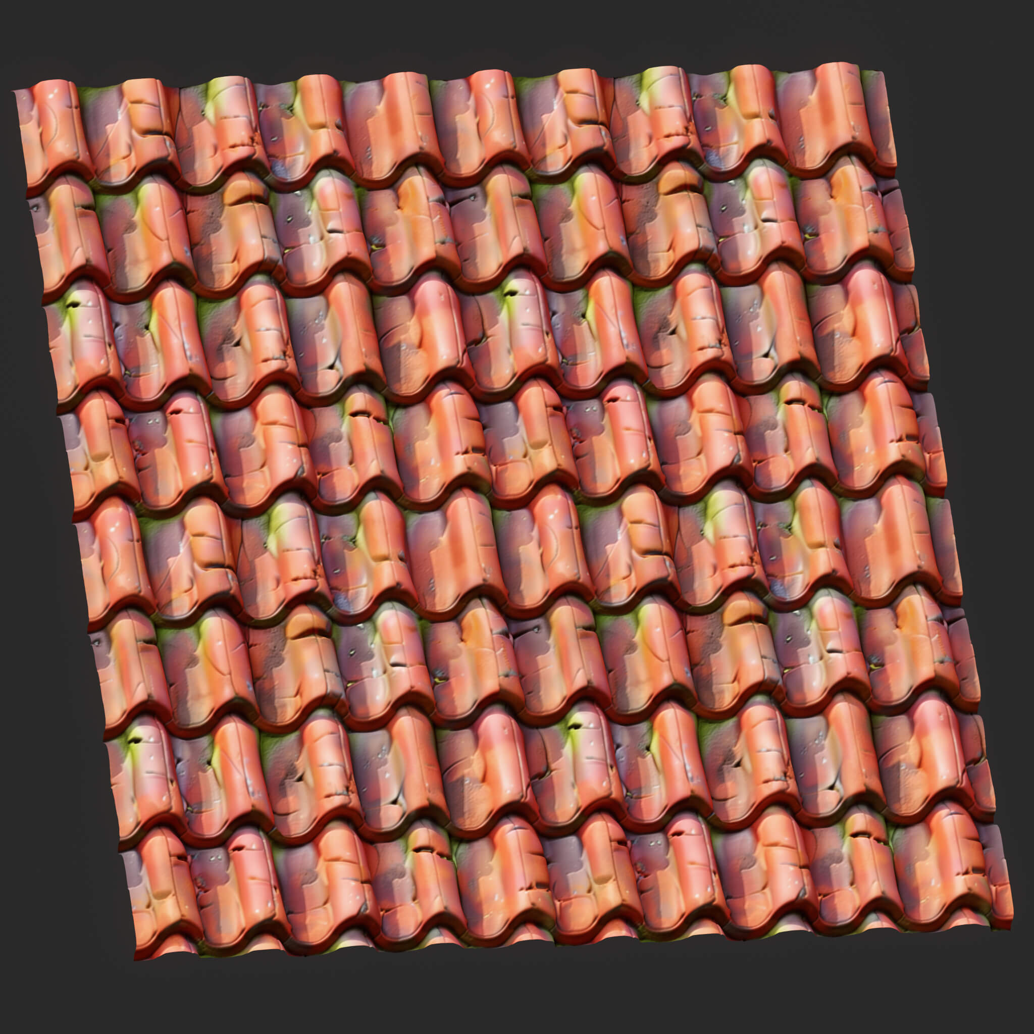 Stylized Roof Seamless Texture by zames1992d