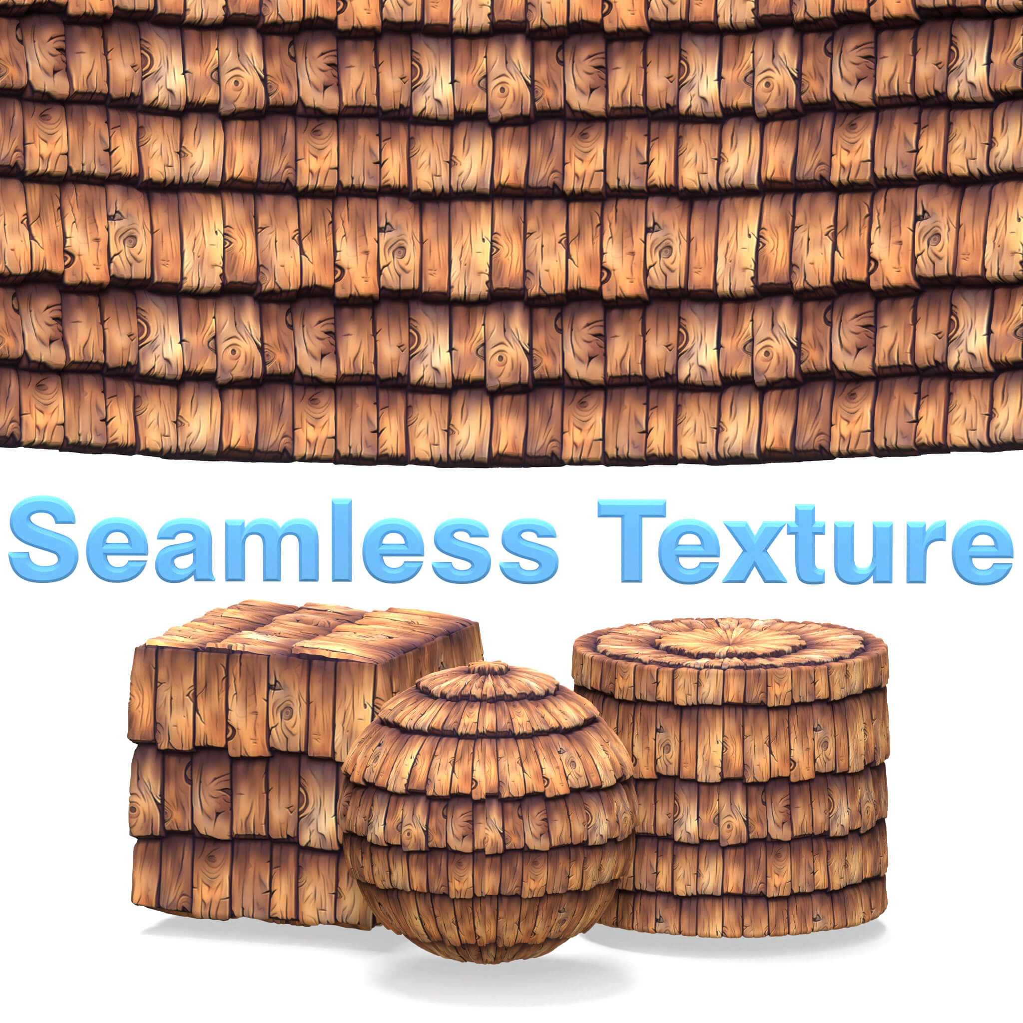 Stylized Roof Seamless Texture by zames1992d
