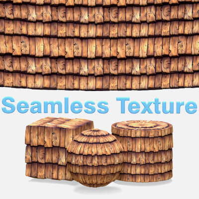 Stylized Roof Seamless Texture by zames1992d