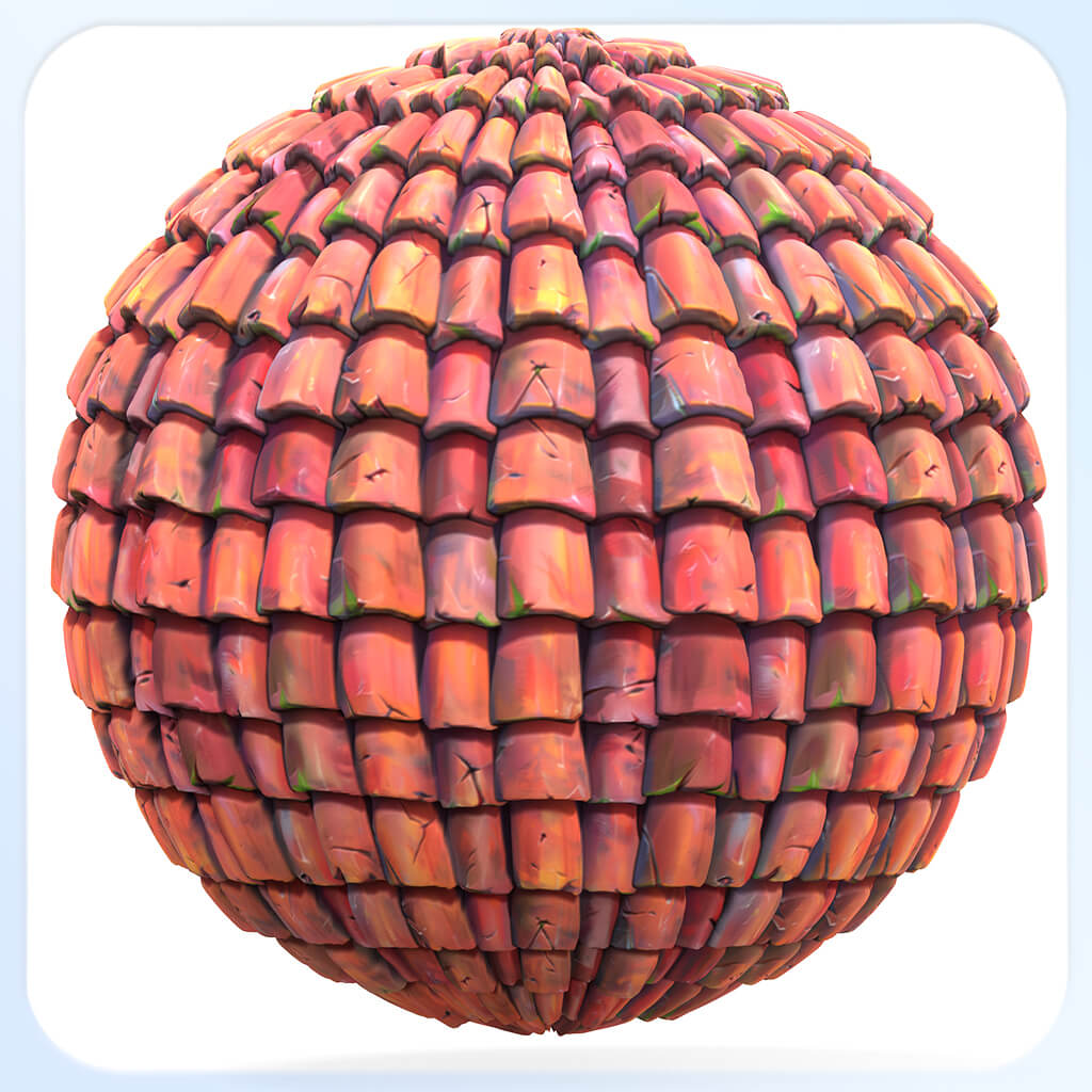Stylized Roof Seamless Texture by zames1992d