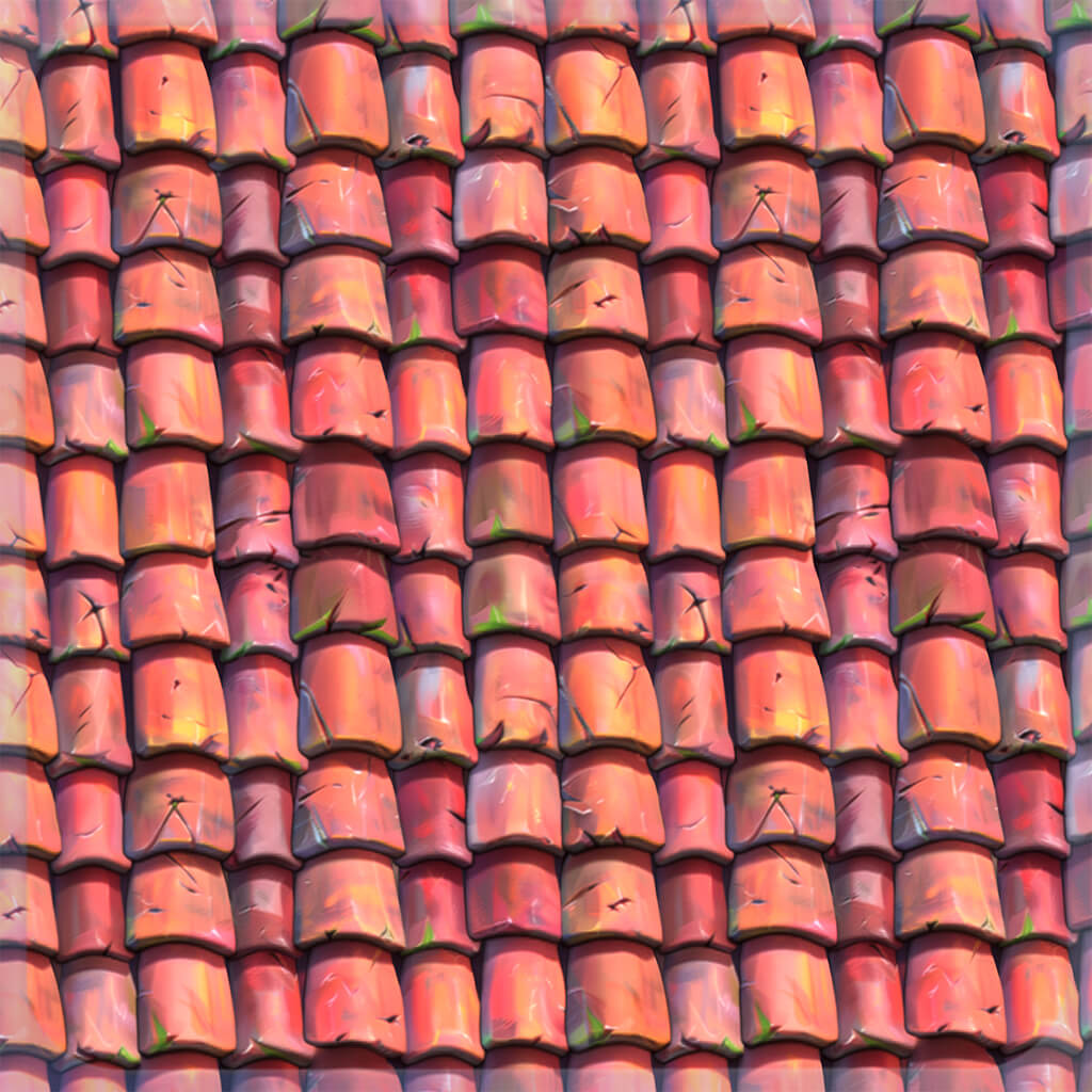 Stylized Roof Seamless Texture by zames1992d