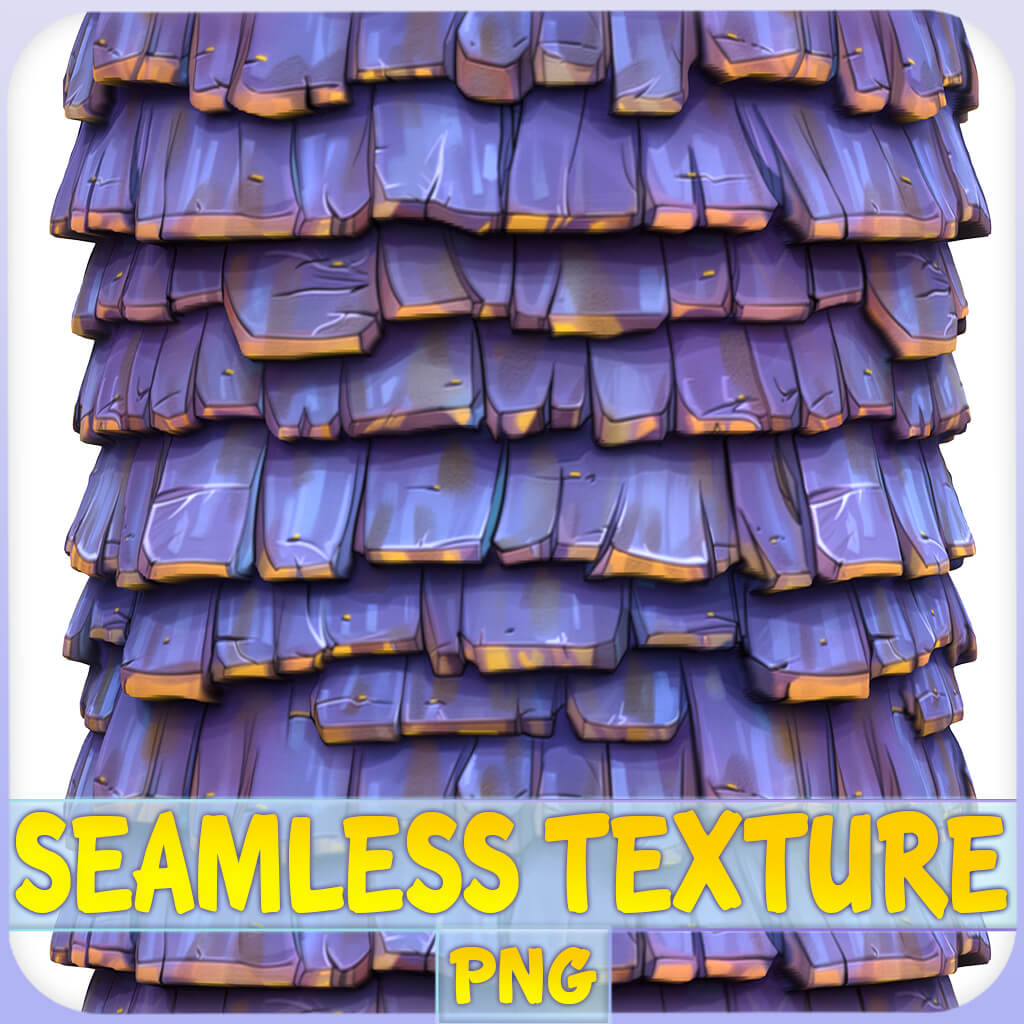 Stylized Roof Seamless Texture by zames1992d