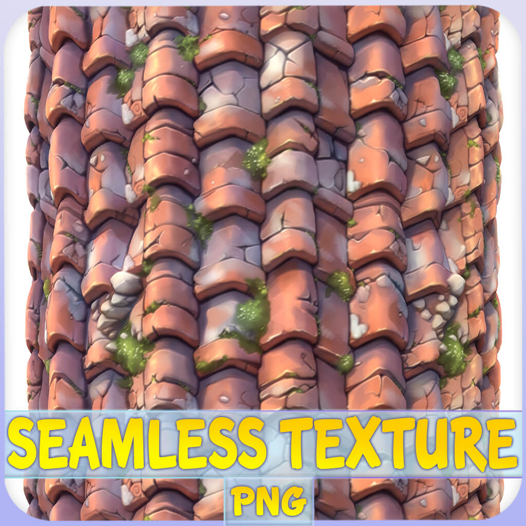 Stylized Roof Seamless Texture by zames1992d