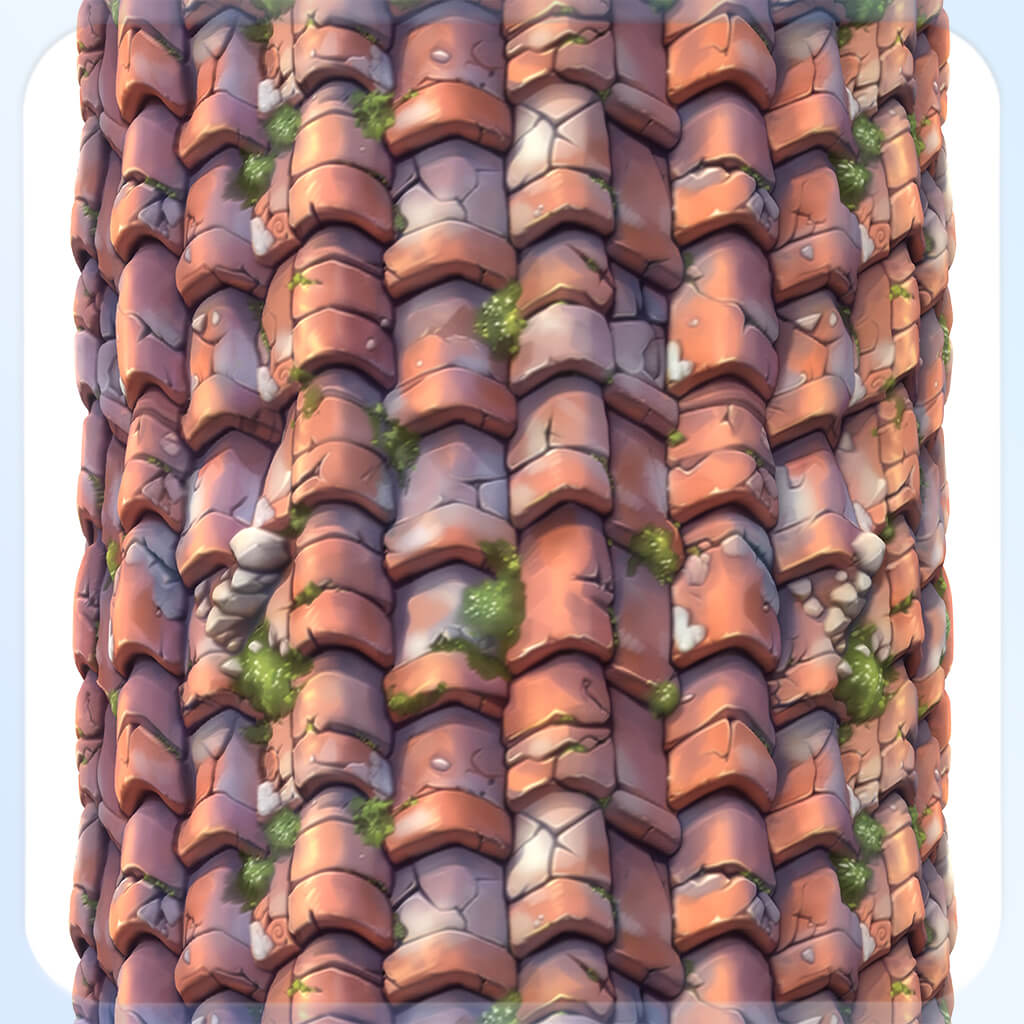 Stylized Roof Seamless Texture by zames1992d