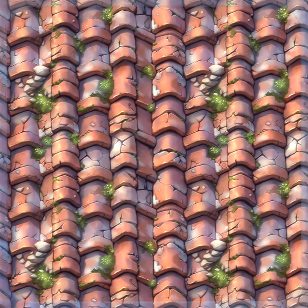 Stylized Roof Seamless Texture by zames1992d