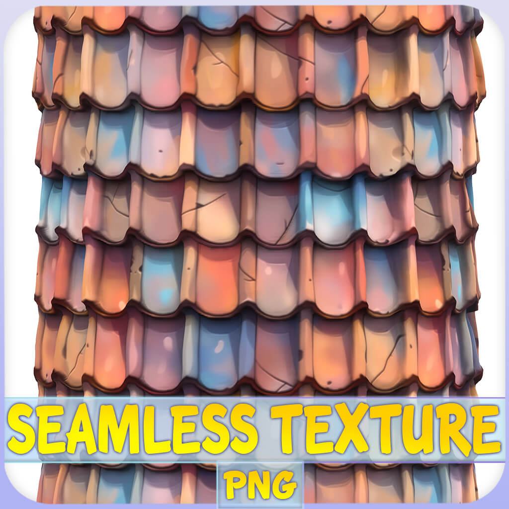 Stylized Roof Seamless Texture by zames1992d