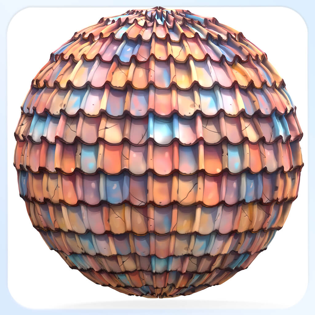 Stylized Roof Seamless Texture by zames1992d