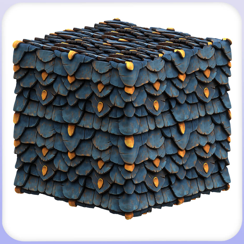 Stylized Roof Seamless Texture by zames1992d