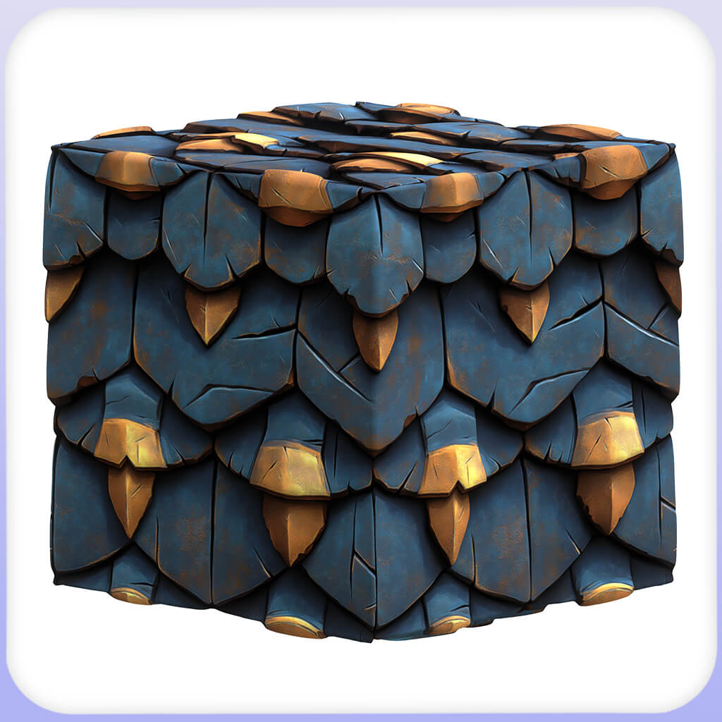 Stylized Roof Seamless Texture by zames1992d