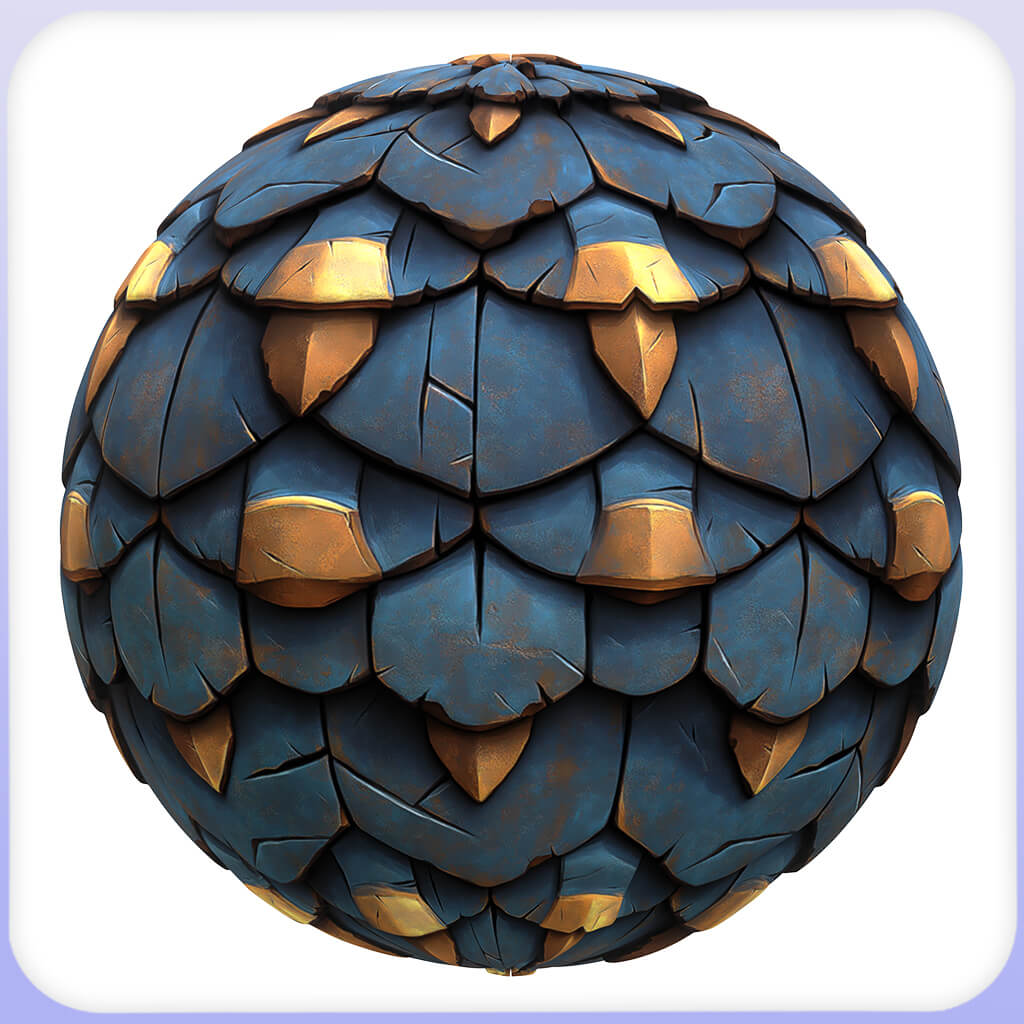 Stylized Roof Seamless Texture by zames1992d
