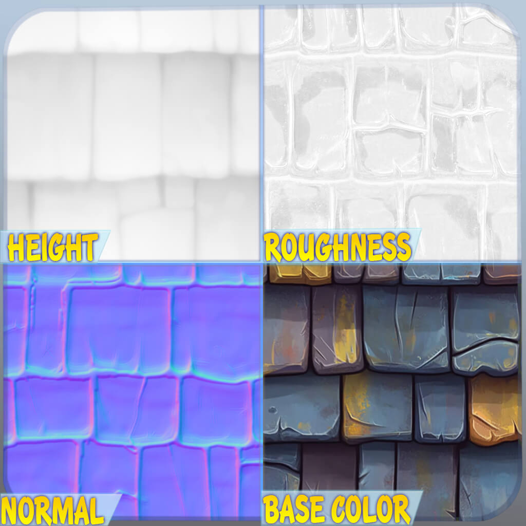 Stylized Roof Seamless Texture by zames1992d