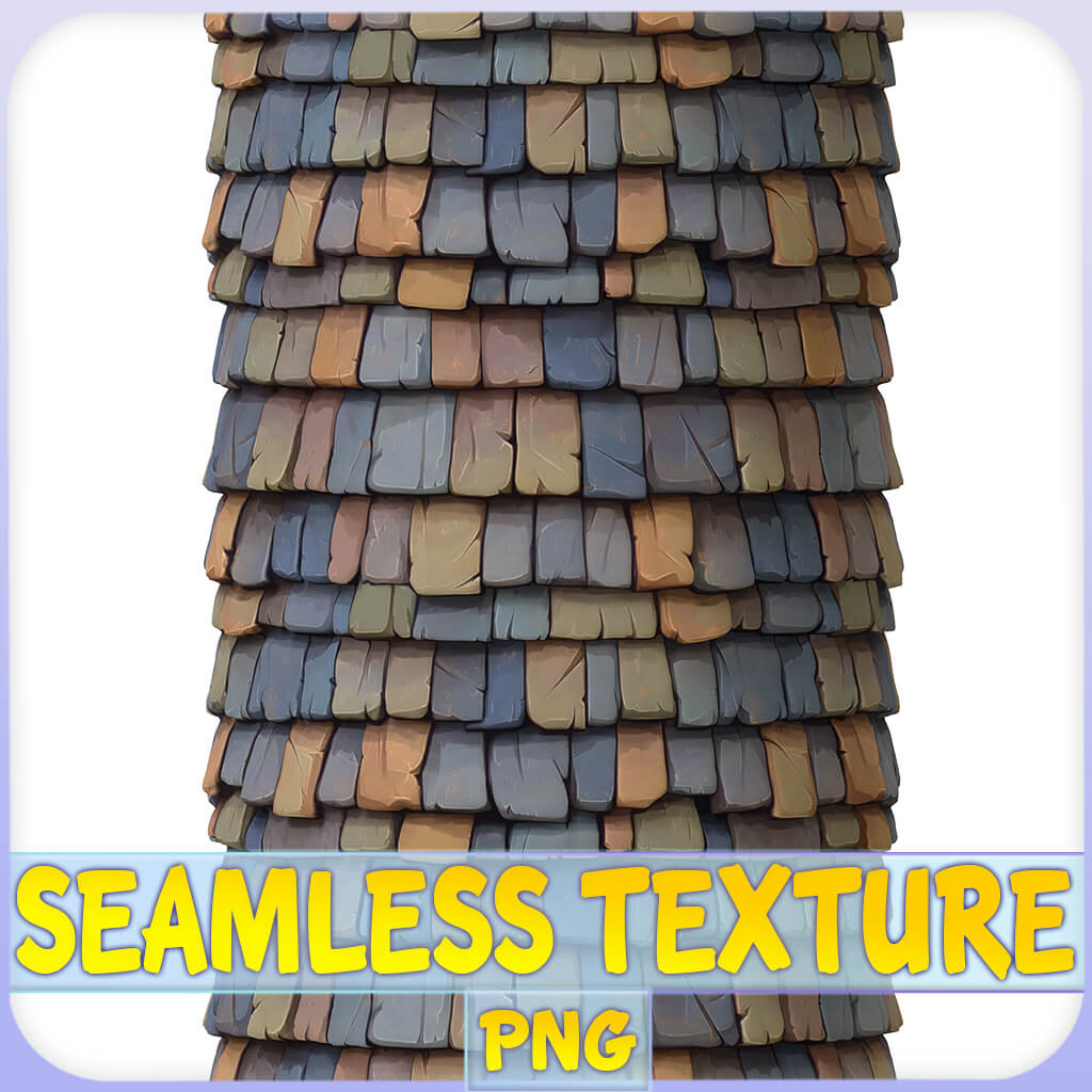 Stylized Roof Seamless Texture by zames1992d
