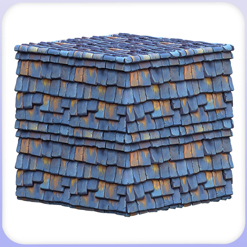 Stylized Roof Seamless Texture by zames1992d