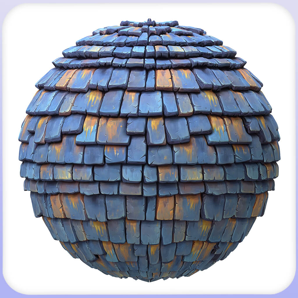 Stylized Roof Seamless Texture by zames1992d