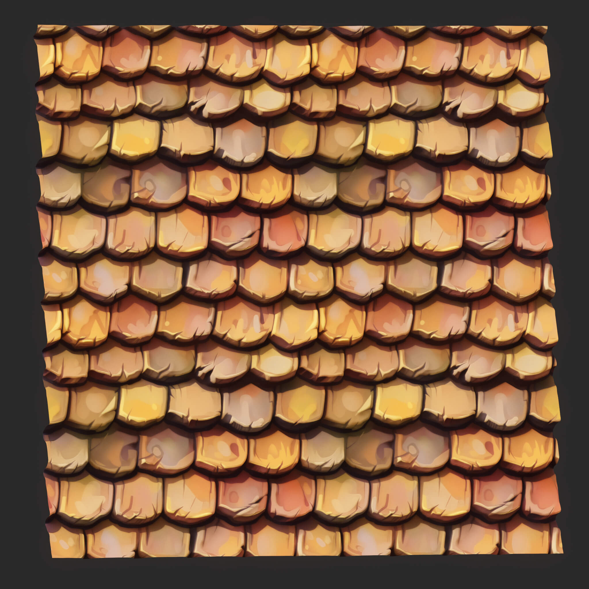 Stylized Roof Seamless Texture by zames1992d
