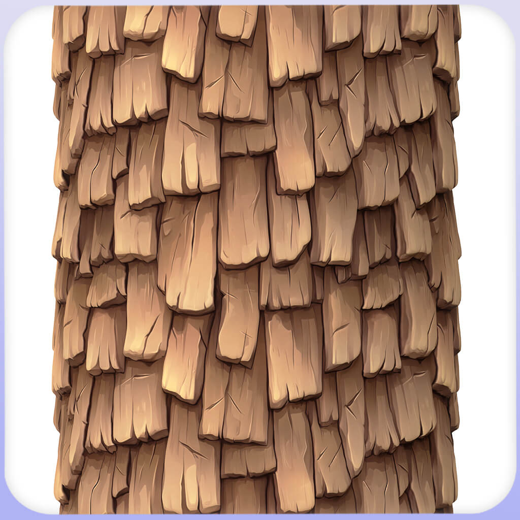 Stylized Roof Seamless Texture by zames1992d