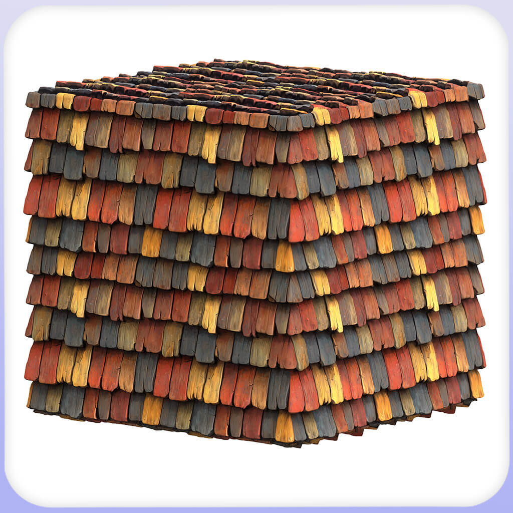 Stylized Roof Seamless Texture by zames1992d
