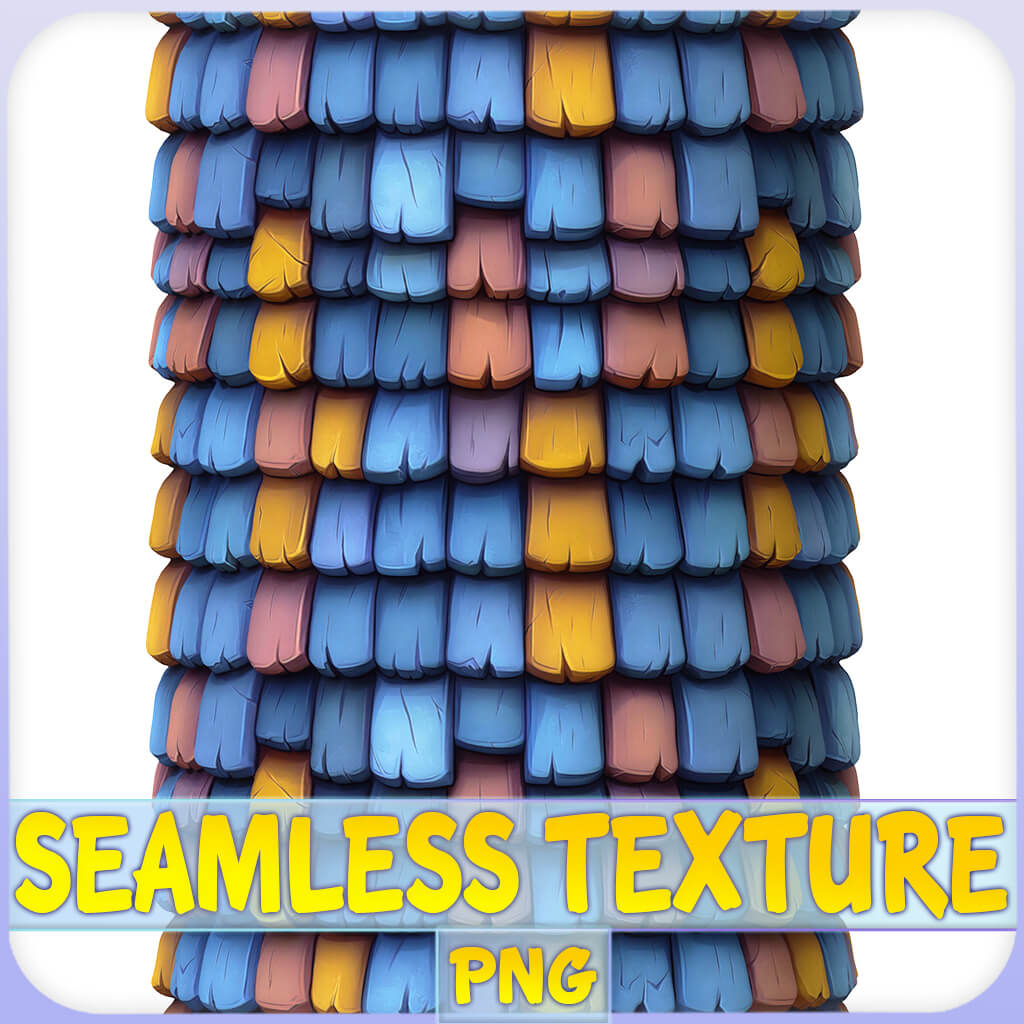 Stylized Roof Seamless Texture by zames1992d