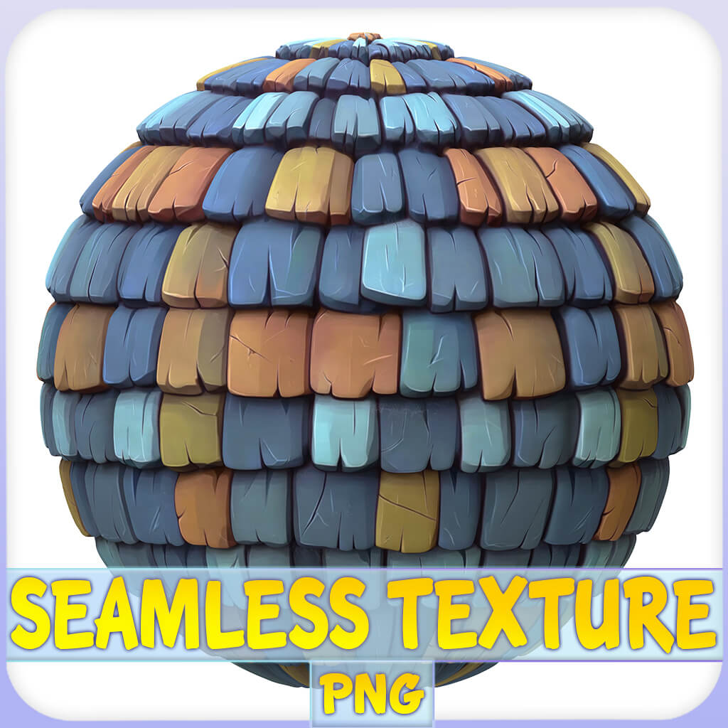 Stylized Roof Seamless Texture by zames1992d