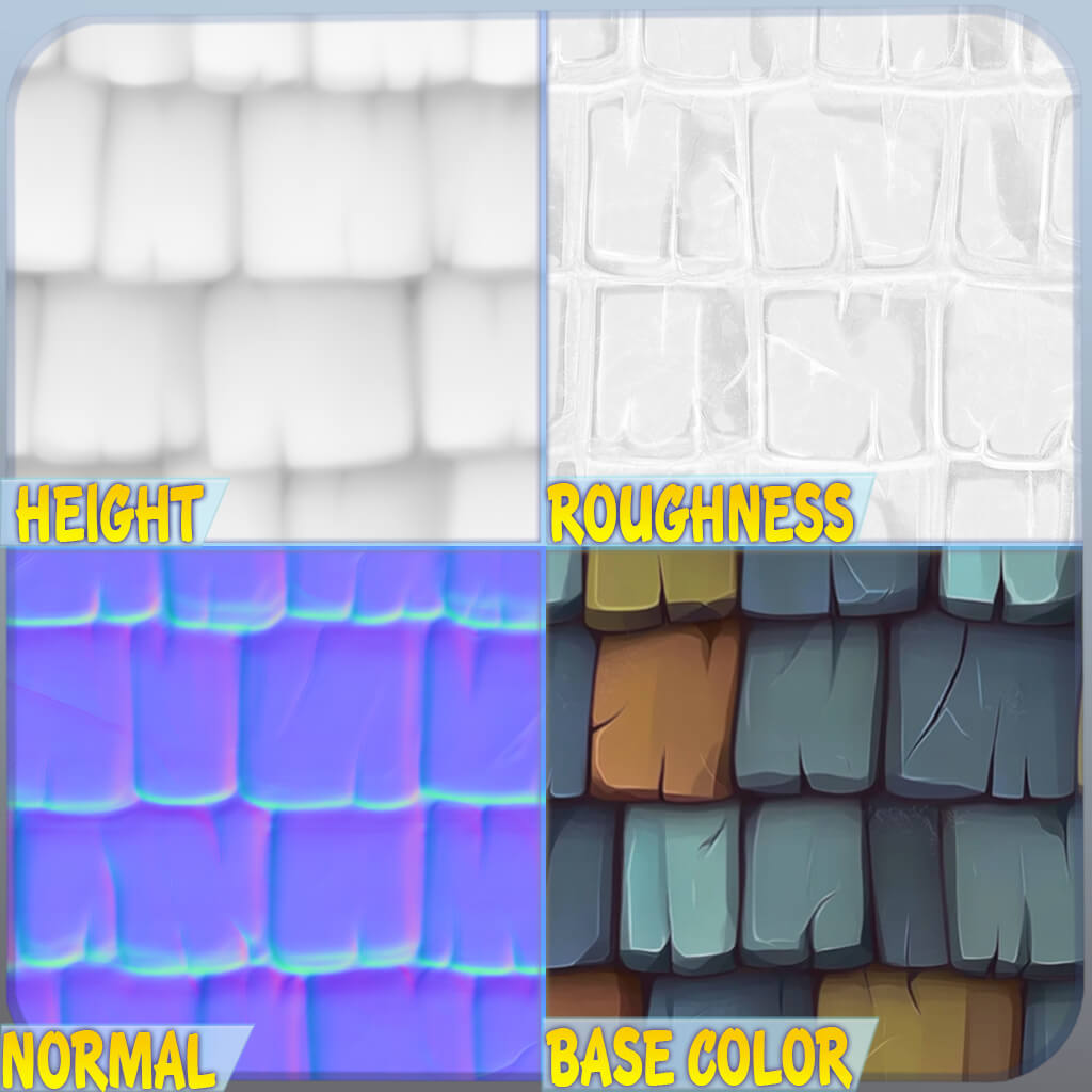 Stylized Roof Seamless Texture by zames1992d