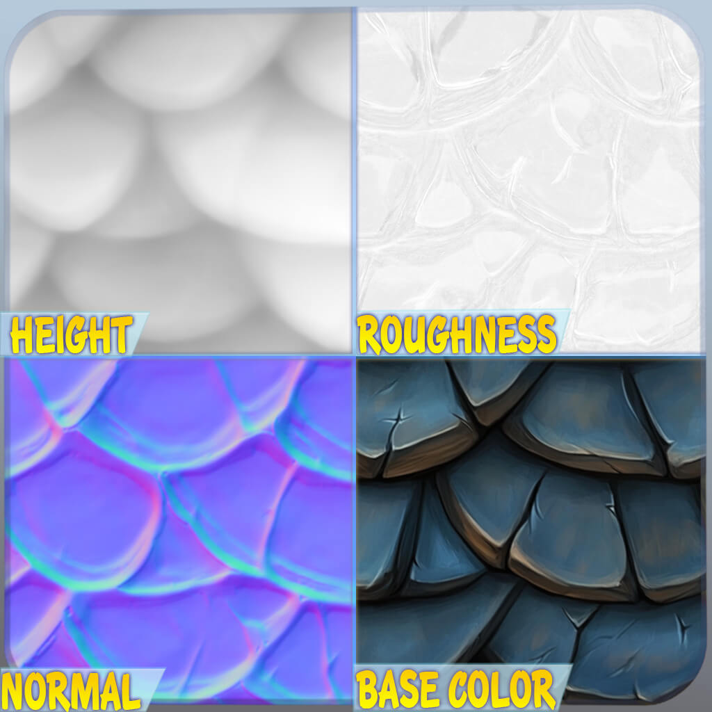 Stylized Roof Seamless Texture by zames1992d