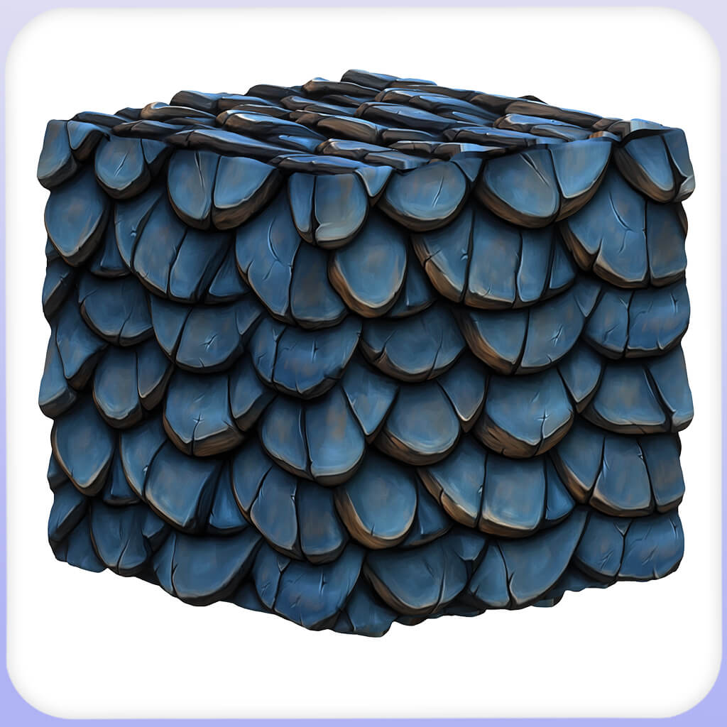 Stylized Roof Seamless Texture by zames1992d